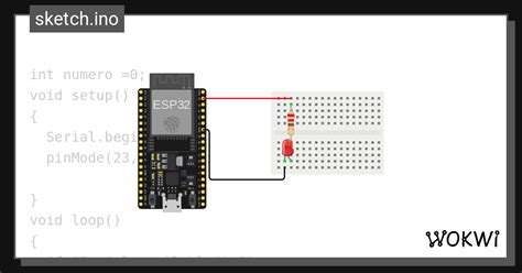 14 Encender Y Apagar Un Led Mediante Un Número Envidado Por El Monitor Serial Wokwi Esp32