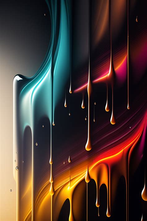 Lexica Drippy Silky Fluid Dark Abstract Wallpaper