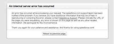 Error Unable To Edit Page Layouts Salesforce Stack Exchange