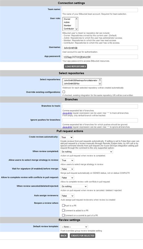 Bitbucket Integration Collaborator Documentation