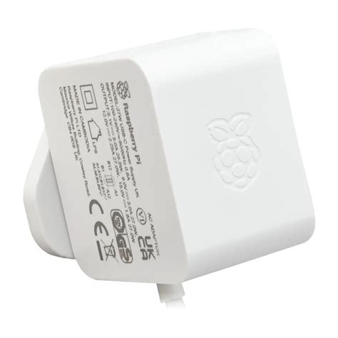 napájací zdroj pre Raspberry Pi W USB C Power supply unit White EU