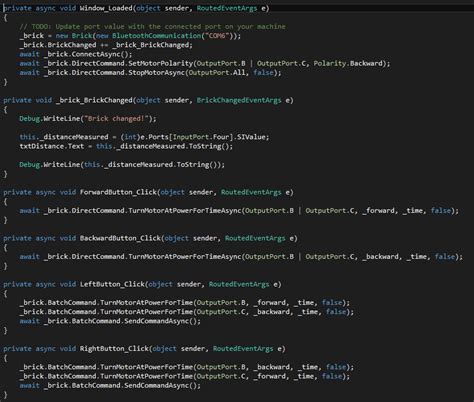 Programming Lego Mindstorms Ev3 With Net Api Playground For The Mind