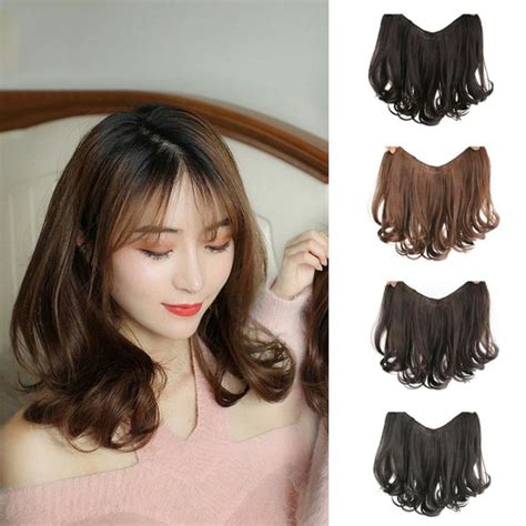 F Six U Shaped Wig One Piece Micro Curly Hair Long Hair Ladies Seamless