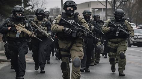 Premium Photo A Photo Of A Law Enforcement Task Force Operation