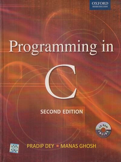 Programming In C Pradip Dey Manas Ghosh Oxford