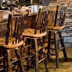 Rustic Dining Furniture Barnwood Bar Stools Log Dining Room Furniture