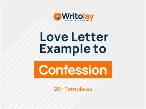 Confession Love Letters 4 Templates Writolay
