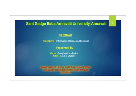 Information Storage And Retrieval System Isrs Pptx