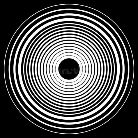 Concentric Circles Concentric Rings Circular Pattern Abstract Stock Vector Illustration Of