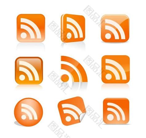 橙色wifi小图标 图品汇