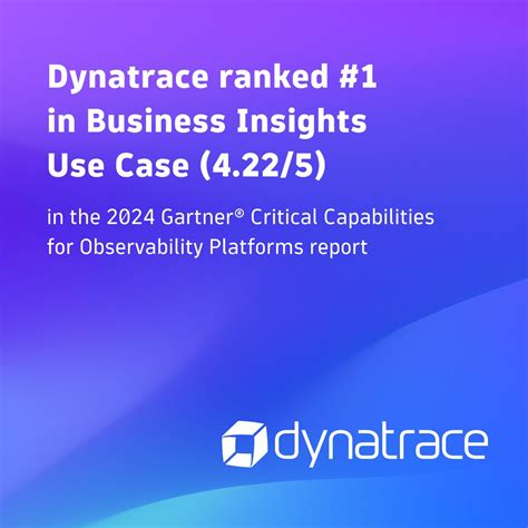 Dynatrace On Linkedin 2024 Gartner® Critical Capabilities For Observability Platforms Report
