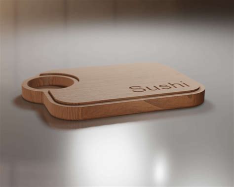 Sushi Tray Cnc Files For Wood Routers Stl Files Dxf 3mf Fusion 360 Files And Woodworking