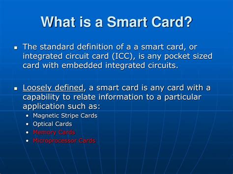 PPT Smart Card Technology Why Is A Smart Card So Smart PowerPoint Presentation ID