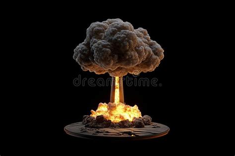 An Outdoor Nuclear Explosion Symbolizes The Dangers Of Nuclear Energy