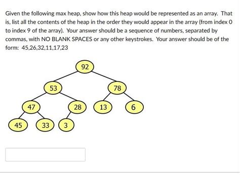 Solved Given The Following Max Heap Show How This Heap
