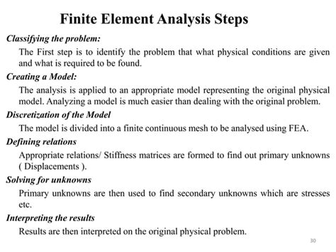 Introduction To Finite Element Method Ppt