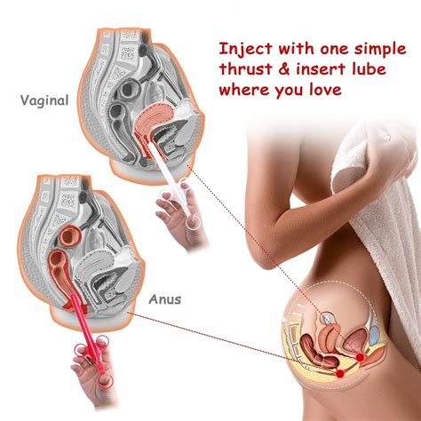 2x Lube Personal Lubricant Water Based Sex Lubricant Launcher Injector