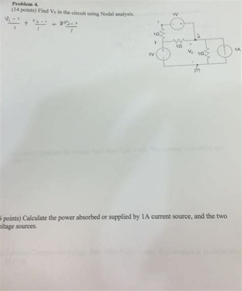 Solved Problem 4 14 Points Find Vo In The Circuit Using Chegg Com