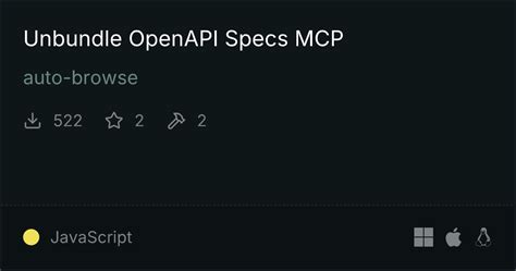 Unbundle Openapi Specs Mcp Glama