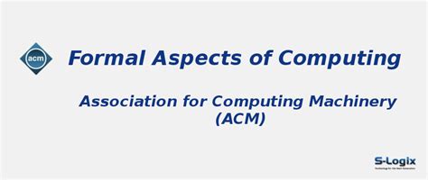 Formal Aspects Of Computing Springer Impact Factor S Logix