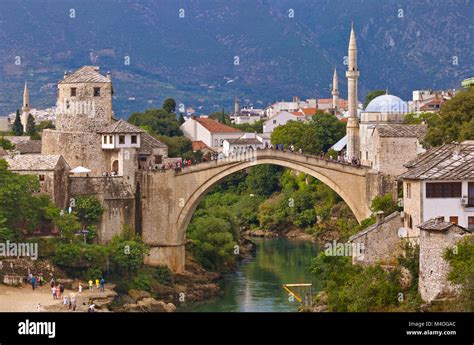 Old Bridge In Mostar Bosnia And Herzegovina Stock Photo Alamy