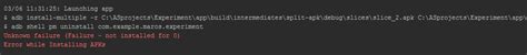 Installation Android Studio Error While Installing Apks Stack