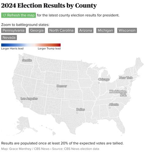 See Data For Key 2024 Election Results Across The U S Cbs News