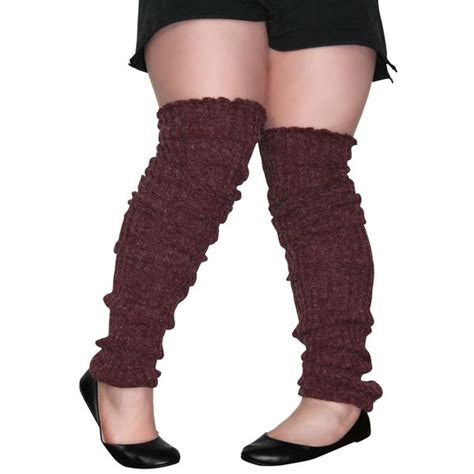 Plus Size Thigh High Knit Socks Support Custom And Private Label Kaite