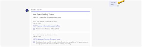 Agent Bot Commands In Teams Desk365