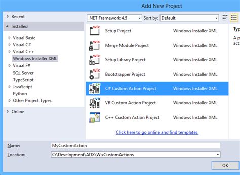 How To Create Wix Custom Actions