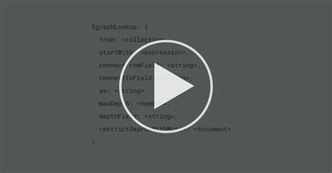 Graphlookup Stage The Fundamentals Of Mongodb Aggregation Coursera