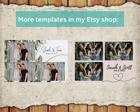 Hochzeit Fotobox Vorlage Fotobooth Brautparty 4x6 Etsyde