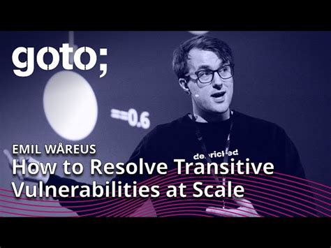 Goto Conferences Talk Using Graph Database Technology To Resolve Transitive Vulnerabilities At