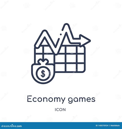 Linear Economy Games Icon From Business Outline Collection Thin Line Economy Games Icon