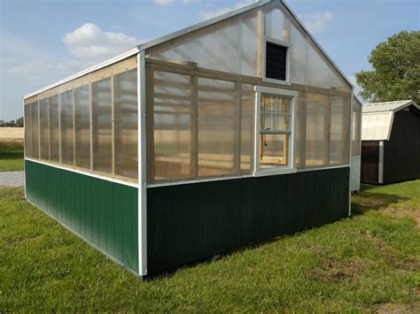 12x16 Greenhouse With Electric Exhaust Fan Projective Fabrication