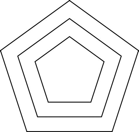 Printable Pentagon Templates Blank Pentagon Shape Pdfs Pentagon