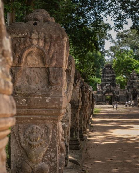 Ancient Temples Of The Abandoned City Of Angkor Near The City Of Siem
