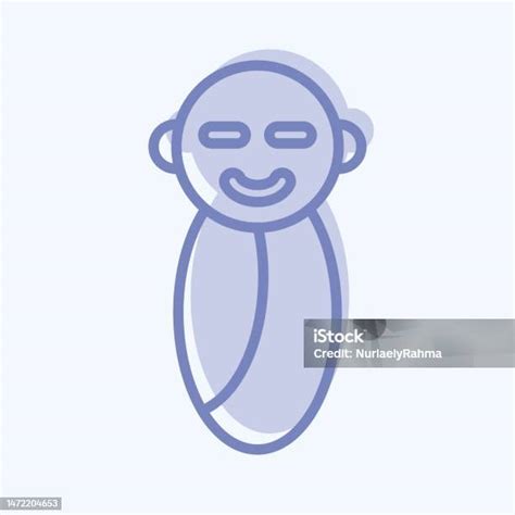 아이콘 신생아 가족 기호와 관련이 있습니다 글리프 스타일 심플한 디자인 편집 가능 간단한 그림 개발에 대한 스톡 벡터 아트 및