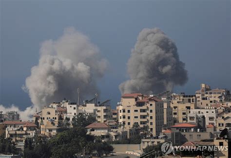 하마스 측 가자 보건부 팔레스타인인 누적 사망자 1만명 넘어 연합뉴스