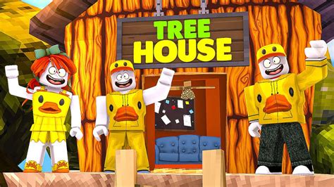 Building A Secret Tree House Roblox YouTube