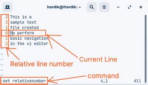 How To Display Line Number In Vim Editor In Linux GeeksforGeeks