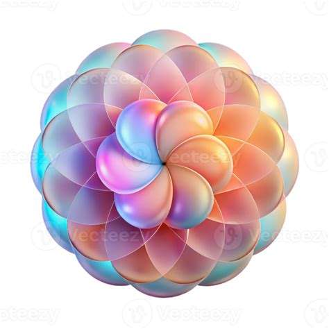 Dramatic Traditional A Kaleidoscope Of Overlapping Translucent Circles In Pastel Shades