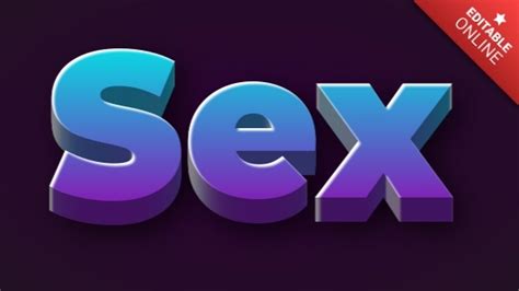 Sex Blue Purple Magic 3d Text Effect Generator