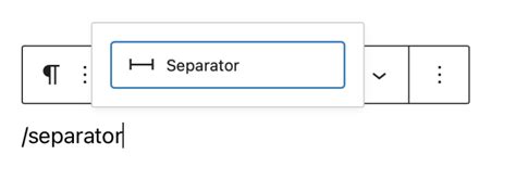 Separator Block Documentation