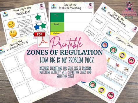 How Big Is My Problem Zones Of Regulation Pack Teaching Resources