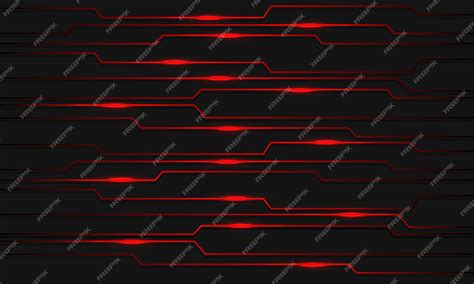 Premium Vector Abstract Red Circuit Line Technology On Grey Design Modern Futuristic