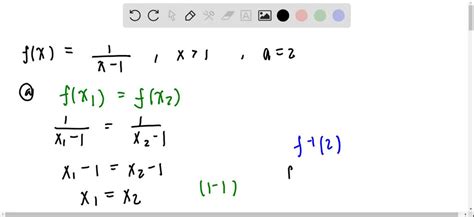 solved a show that f is one to one b use theorem 7 to find f 1