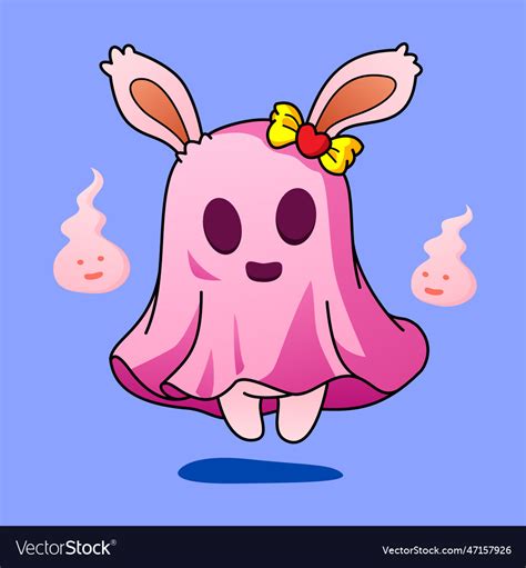 Ghost Rabbit Royalty Free Vector Image VectorStock
