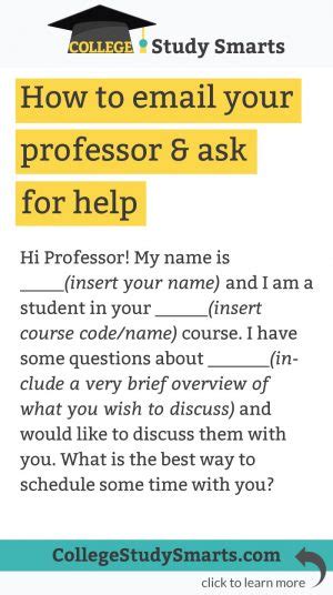 How To Email Your Professor College Study Smarts