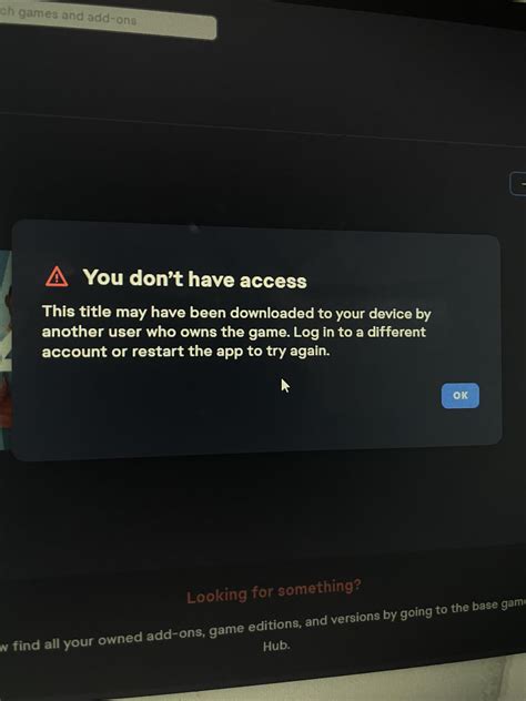 Whenever I Launch My Game It Gives An Error Message “you Dont Have
